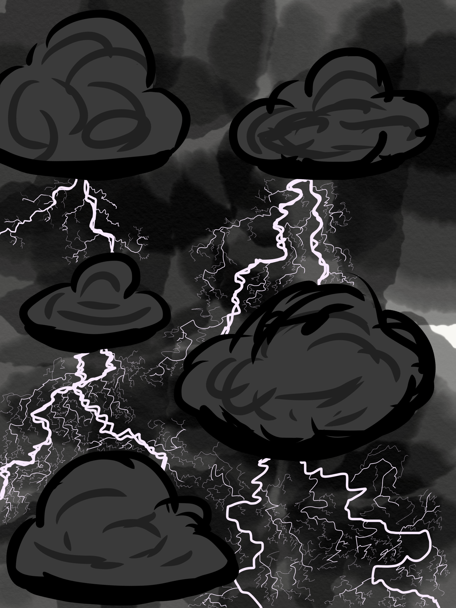lightning strikes - ibisPaint