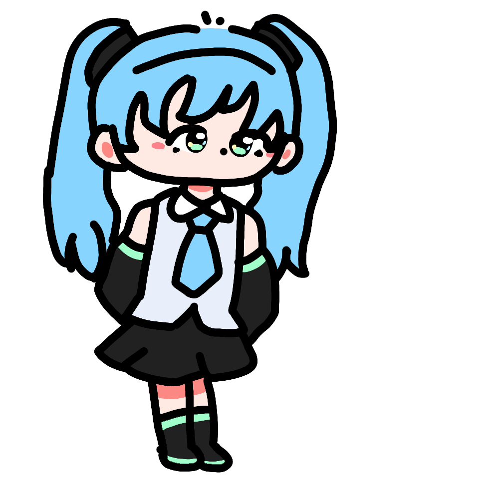 simple miku drawing - ibisPaint
