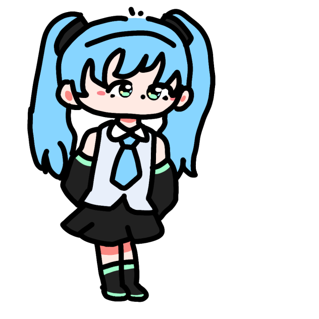 simple miku drawing - ibisPaint