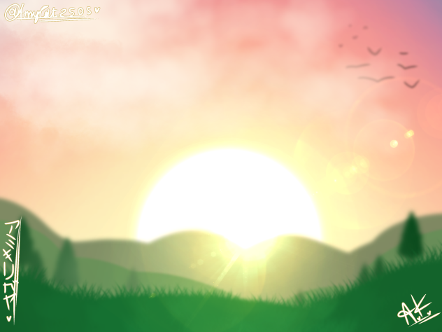 Sunset BG - ibisPaint