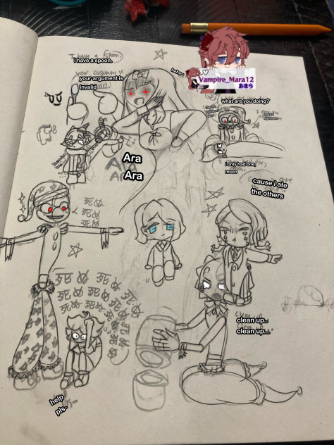 Doodles while at work - ibisPaint