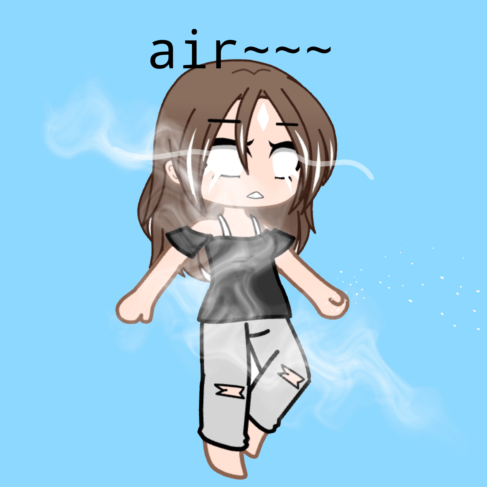 girl who can control air - ibisPaint