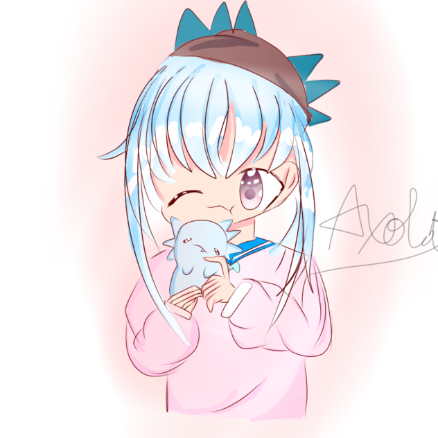 Drawing my Oc(không biết tớ có viết sai - ibisPaint