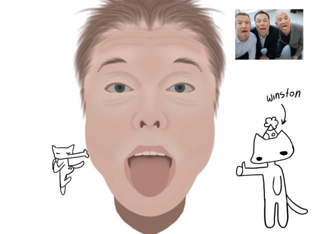 My horrifying drawing of Elon Musk - ibisPaint