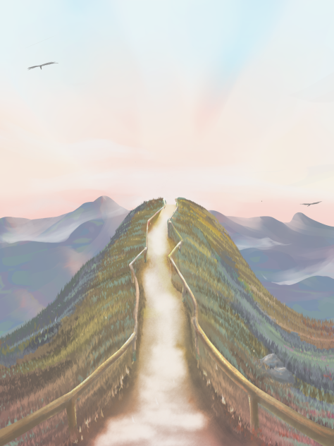 top of the mountain2 - ibisPaint
