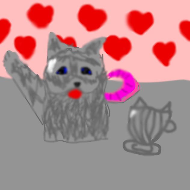 Чайник котик с кружкой) - ibisPaint
