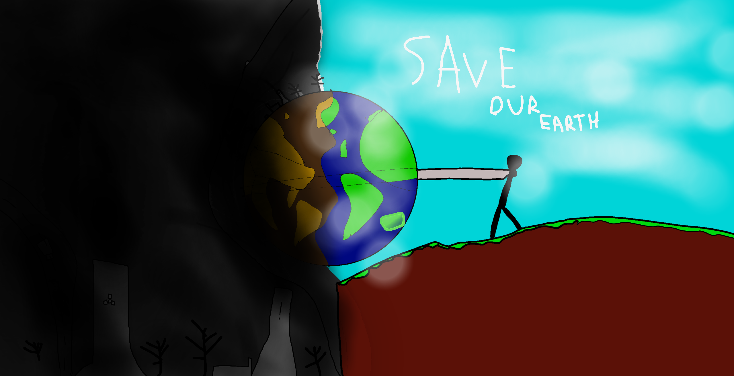 please save our earth - ibisPaint
