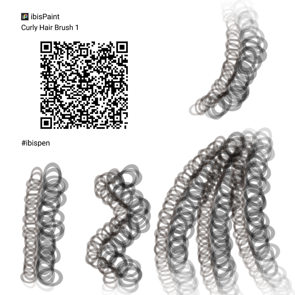 Curly Hair Brush 1 - ibisPaint