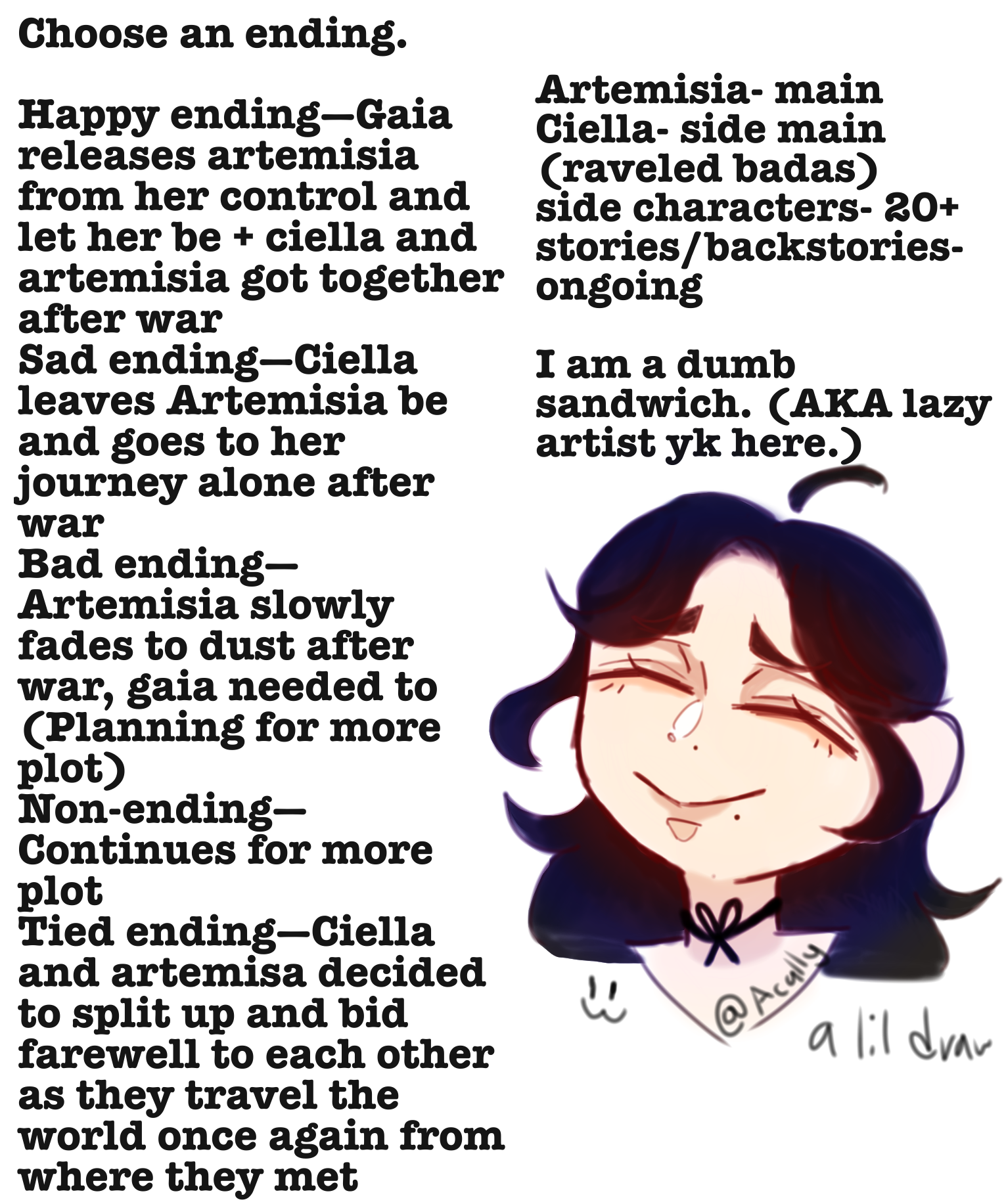 Choose an ending. - ibisPaint