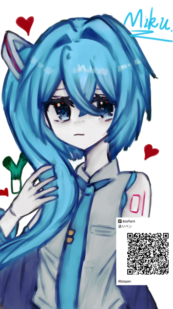 断马尾Miku - ibisPaint