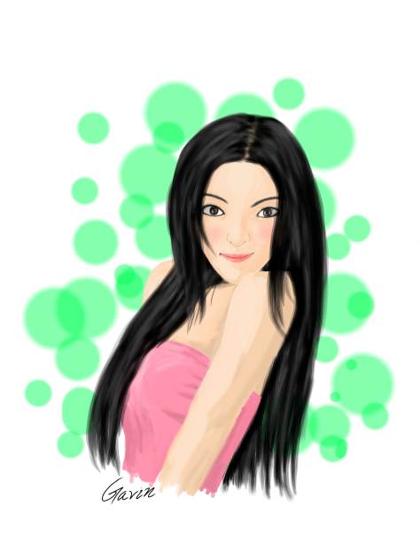 First drawing in ibisPaint---Girl - ibisPaint