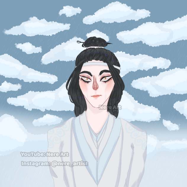 Lan WangJi triste ah - ibisPaint