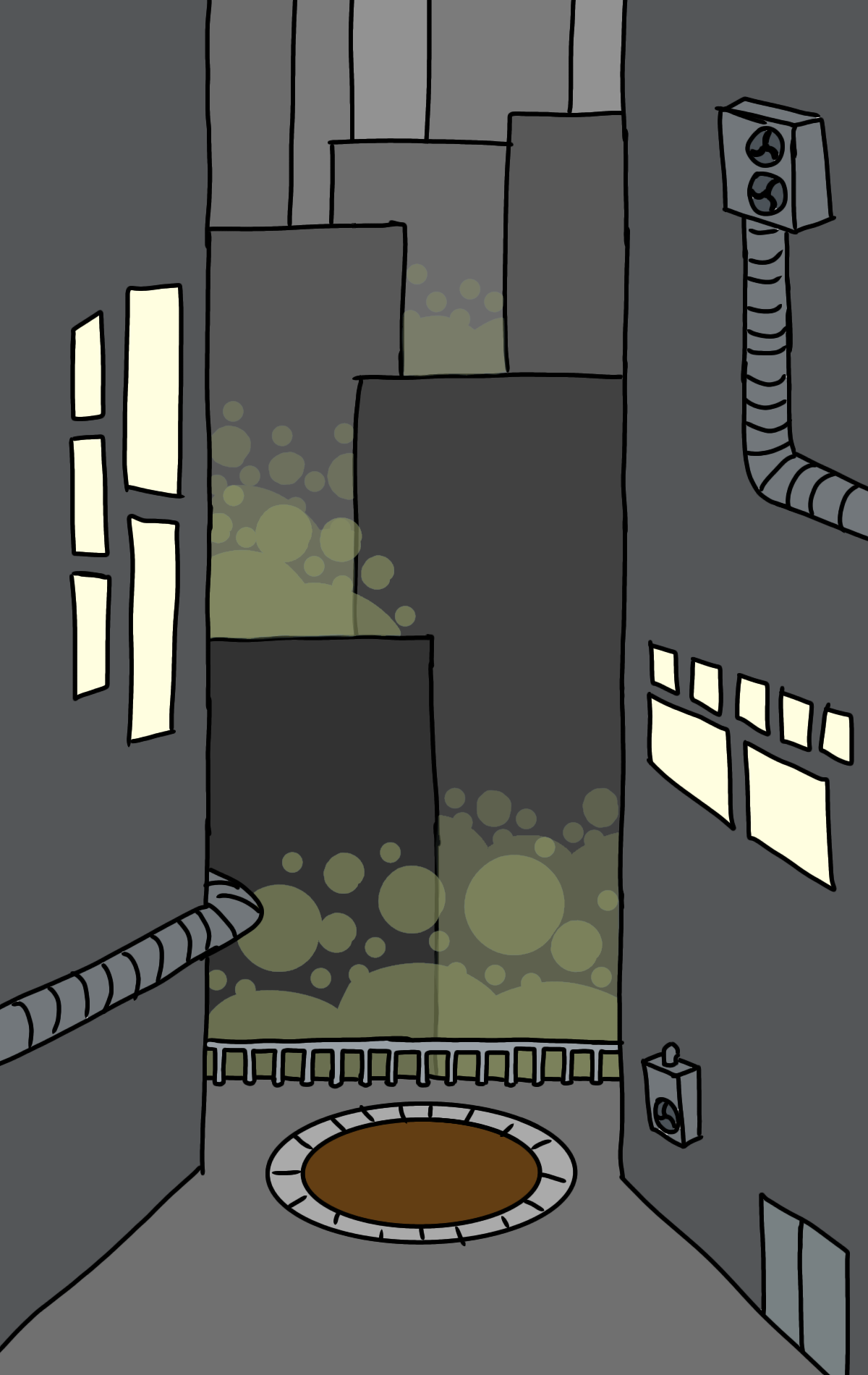 pollution city - ibisPaint