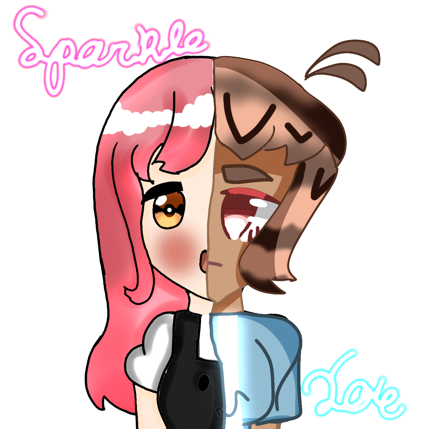 half half collab with princess Titi - ibisPaint