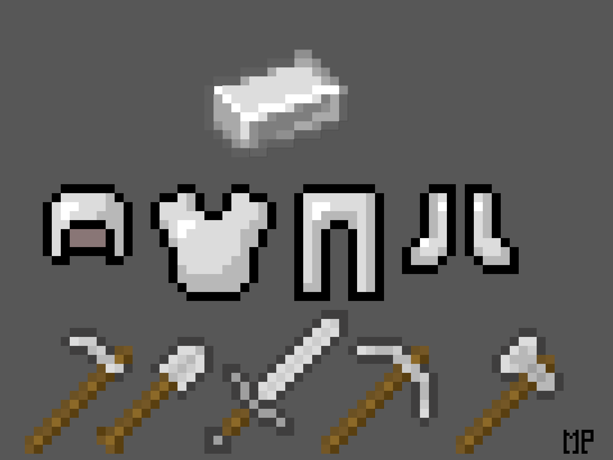 Minecraft Iron set - ibisPaint