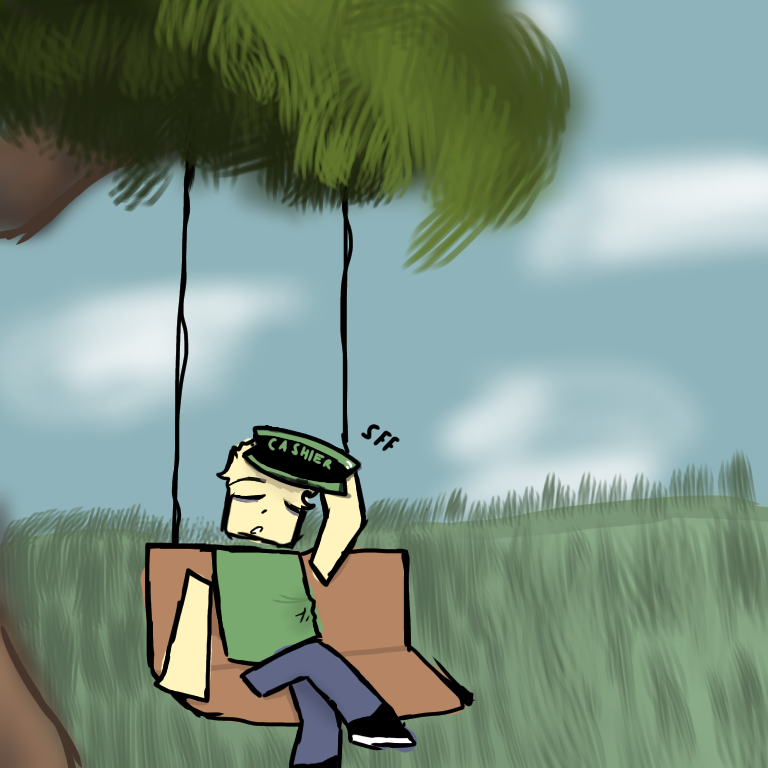 Cashier on his day off - ibisPaint
