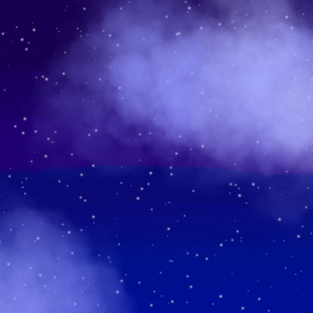 Night sky with clouds - ibisPaint