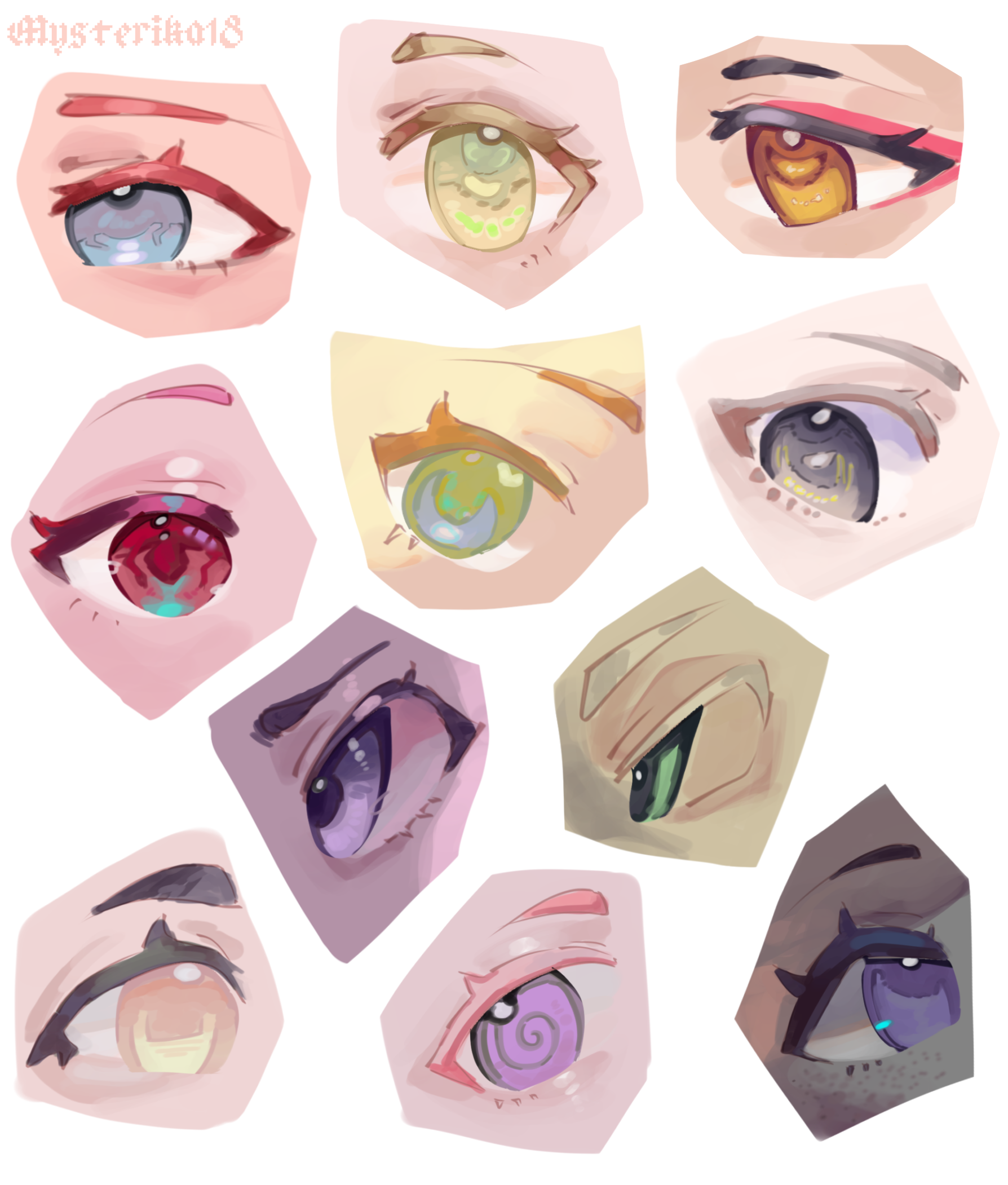 Studying my eye art style - ibisPaint