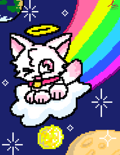 planet cat - ibisPaint