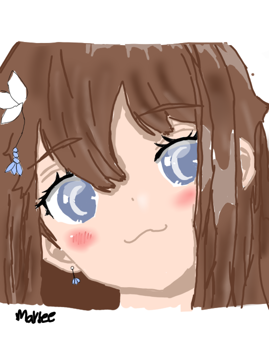 Smiling girl - ibisPaint