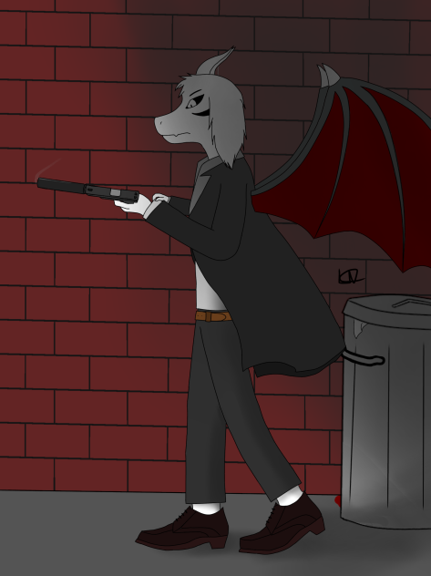 청부살인업자 아스리엘(hit man asriel) - ibisPaint