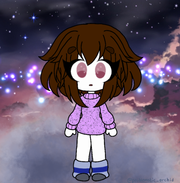 front facing orchid - ibisPaint