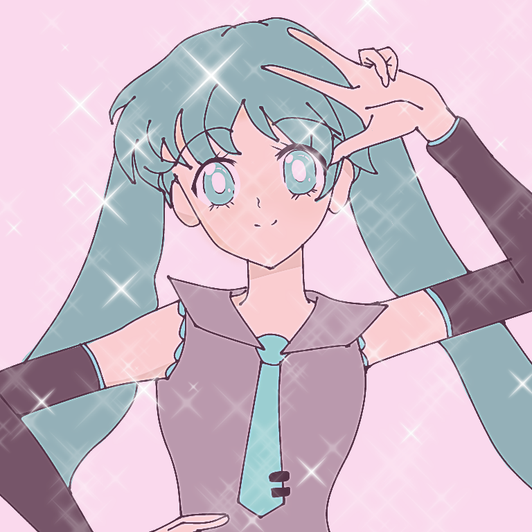 hatsune miku sailor moon style 🛐 - ibisPaint