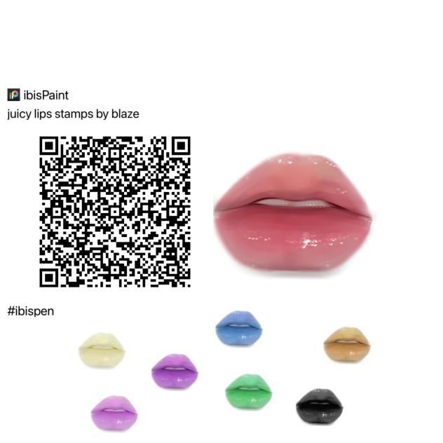 LIPS STAMP! (credits to blaze) - ibisPaint