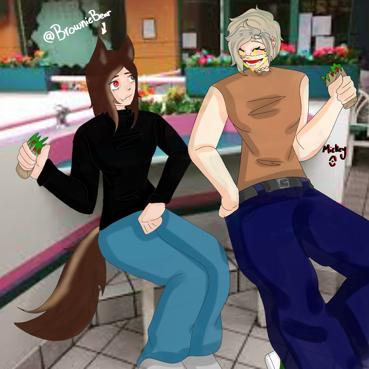 New friend = soft taco 🌮 celebration - ibisPaint