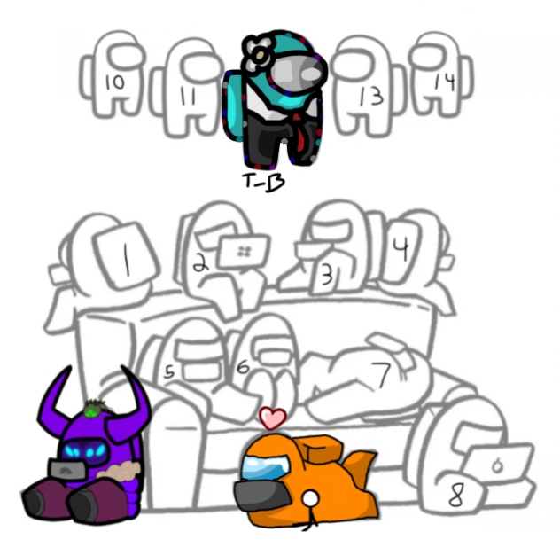 Among us collab - ibisPaint