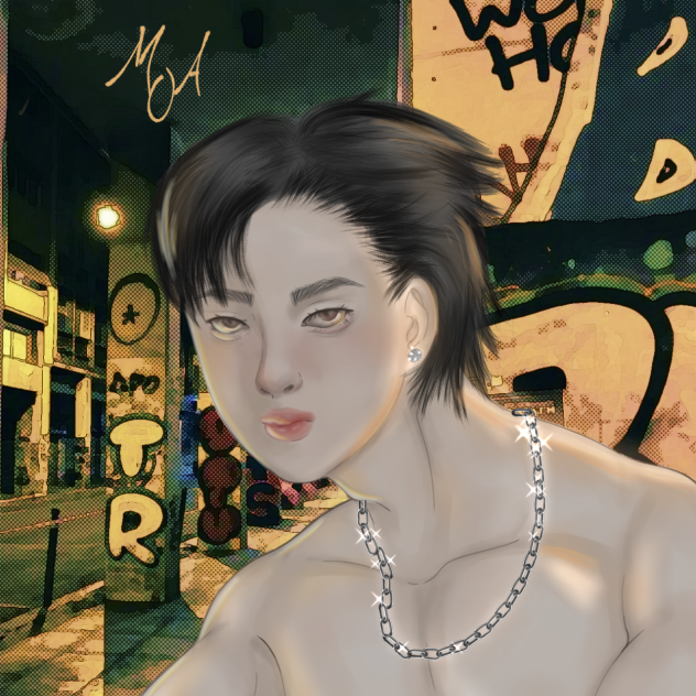 in the street - ibisPaint