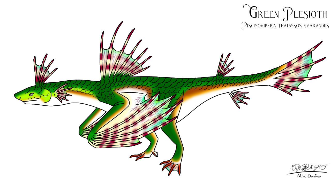 Green Plesioth - ibisPaint