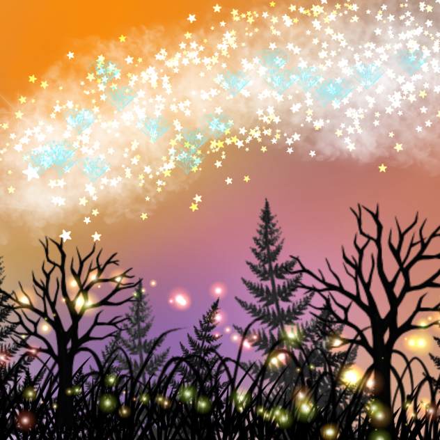 Sunset Forest - ibisPaint