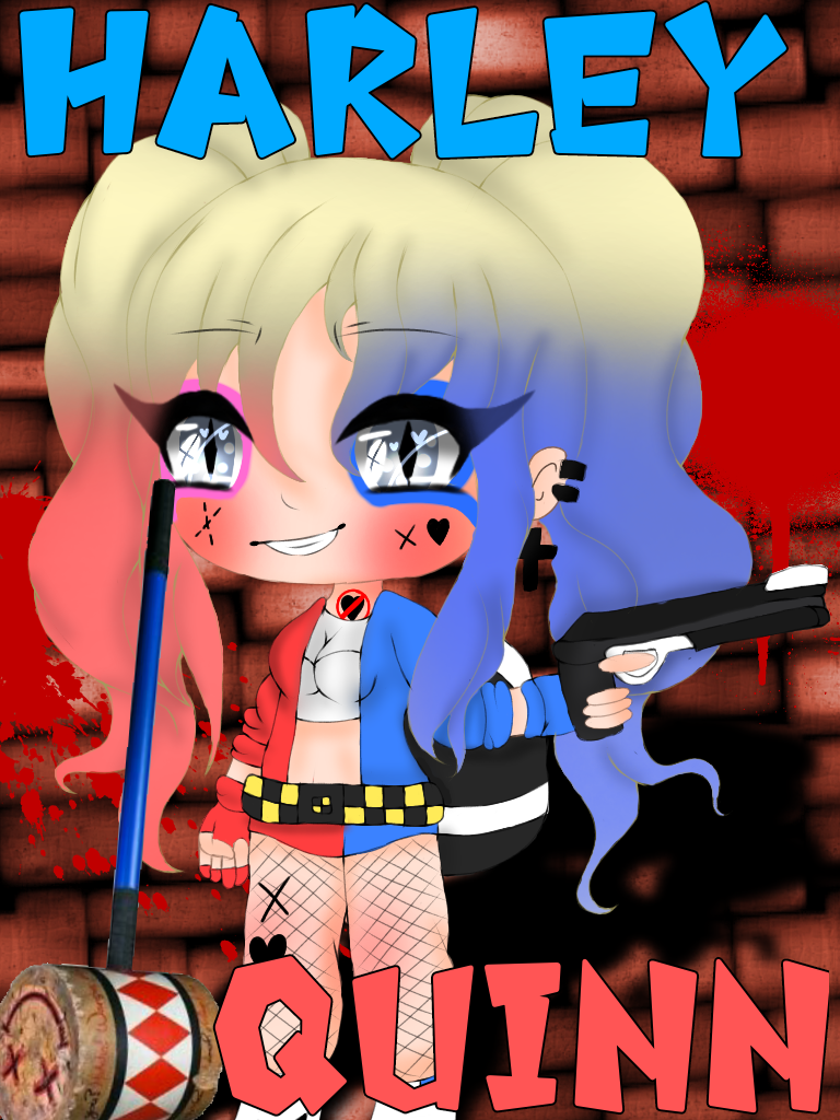harley quinn gacha edit - ibisPaint