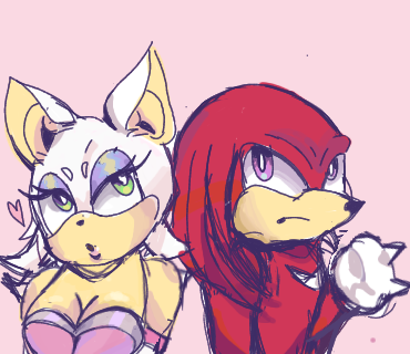 knuckles y rouge - ibisPaint