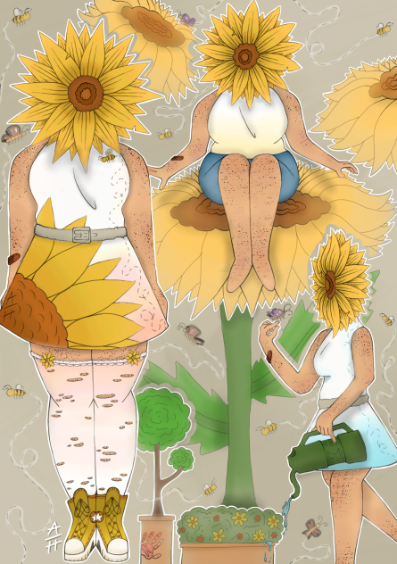 sunflower girl🌻 - ibisPaint