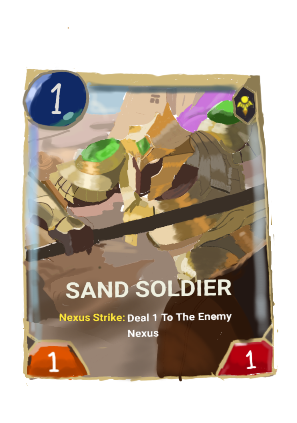 Drawing Sand Soldier (From LoR) - ibisPaint