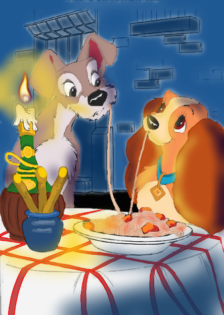 la dama y el vagabundo - ibisPaint