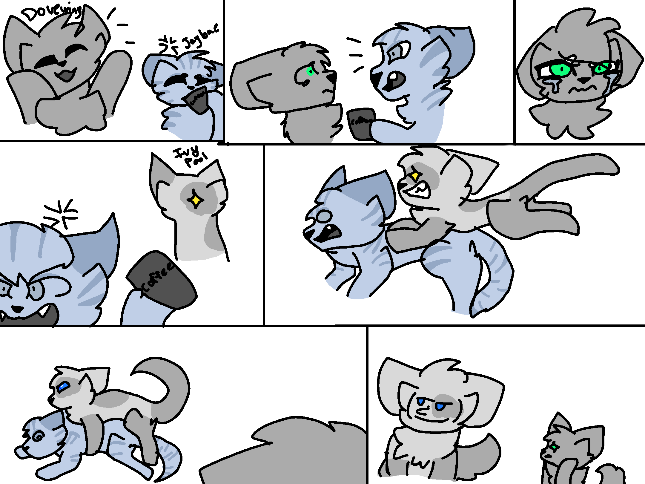 JayFeather and Dovewing... - ibisPaint