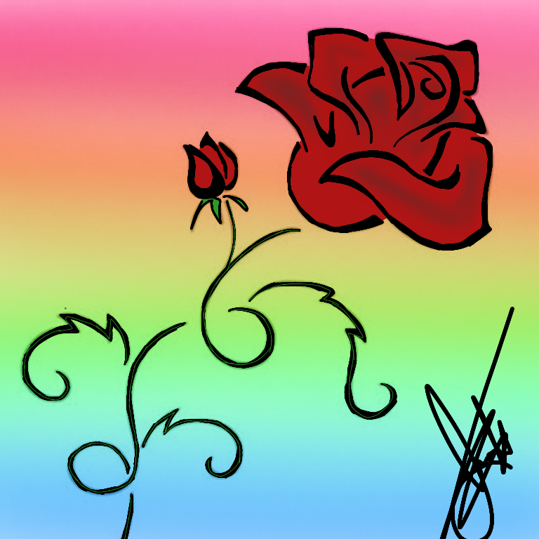 rosa roja - ibisPaint