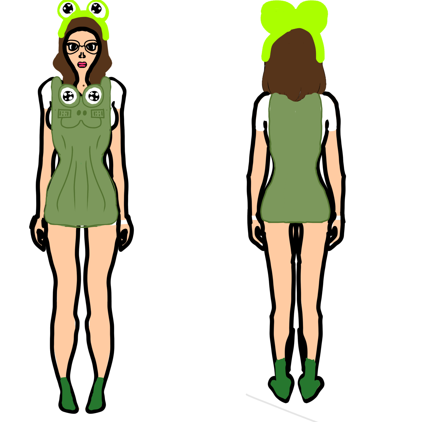 Froggy Crossing! - ibisPaint