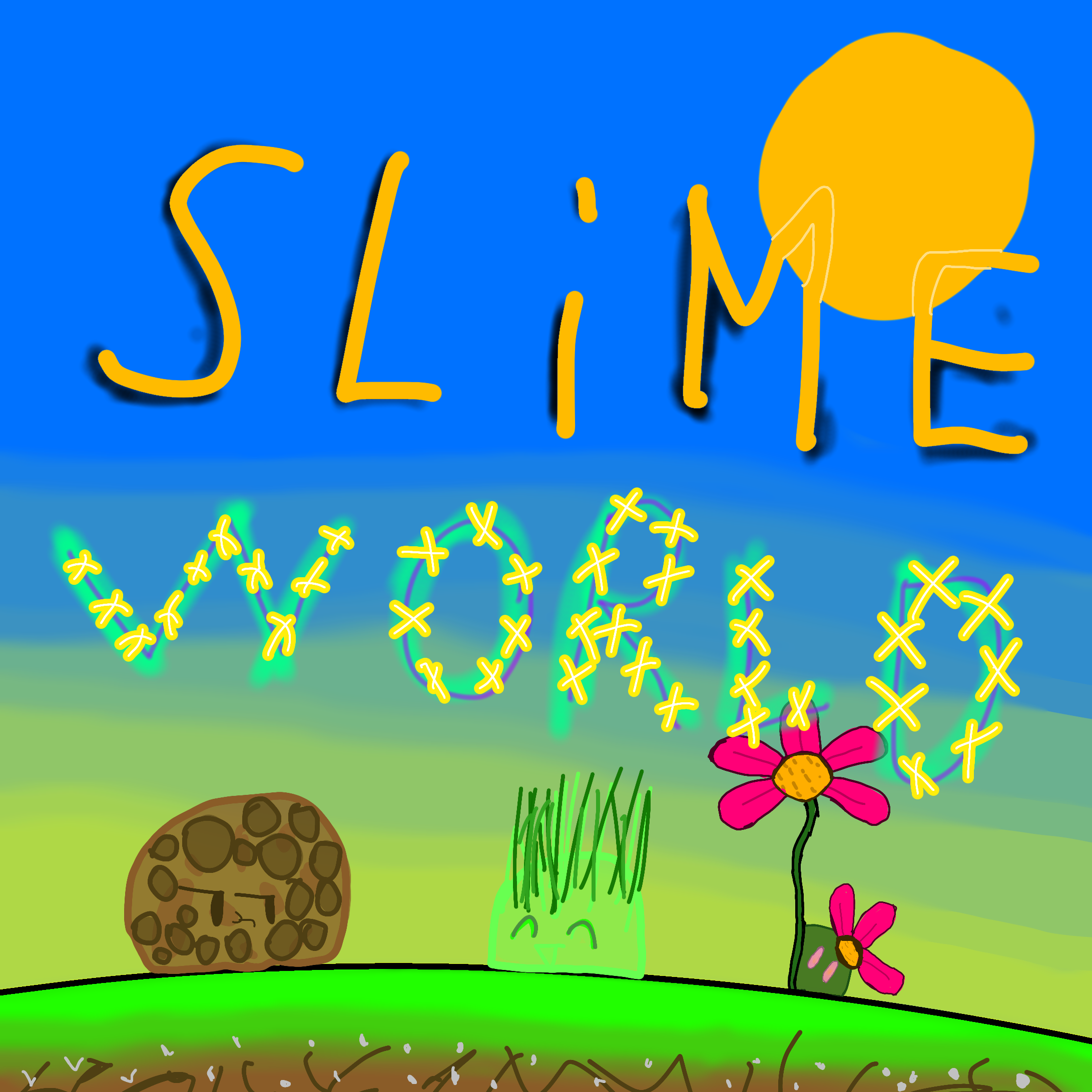 Slime world ROBLOX (первый плакат!) - ibisPaint