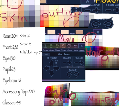 Everything to make my character - ibisPaint