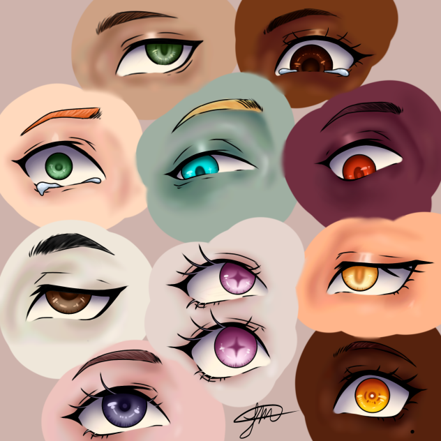more random eyes 👀 - ibisPaint