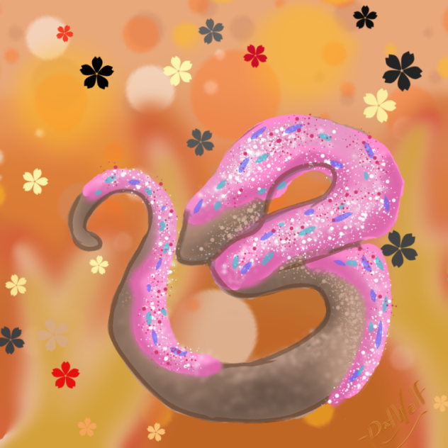 doughnut snake - ibisPaint