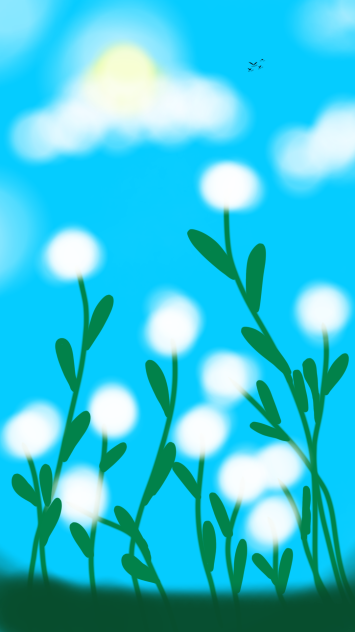white flowers - ibisPaint