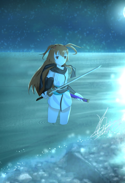 yüna, the Beautiful moon - ibisPaint