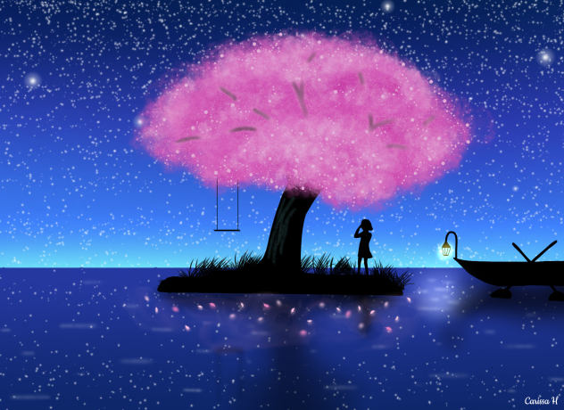 floating tree - ibisPaint