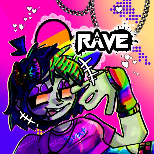 silly rave girl cuz i'm bored - ibisPaint