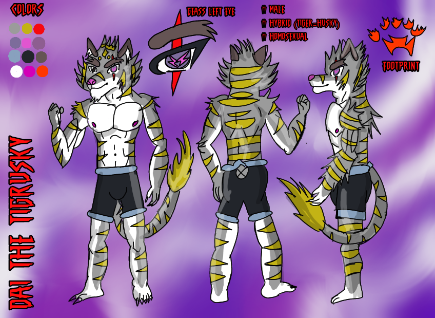 Dai The Tigrusky Fursona - ibisPaint